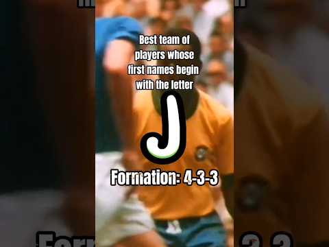 Best team of players whose first names begin with the letter J! #football