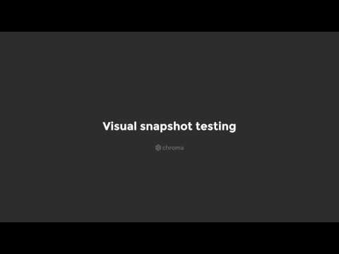 Visual snapshot testing