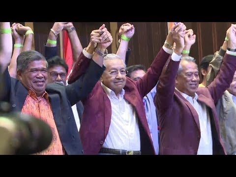 Mahathir wins in shock election result in Malaysia