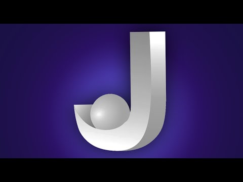 Corel Draw Tutorials / Letter 'J' Logo / 3D Logo Design / Learn Techniques in using Corel Draw