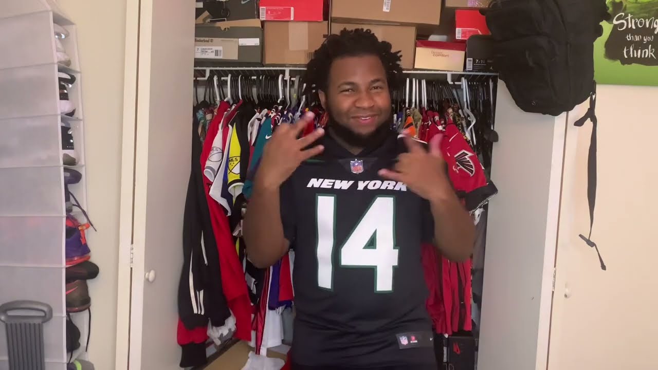 New York Jets Nike Stealth Black Vapor Limited Jersey - Sam Darnold
