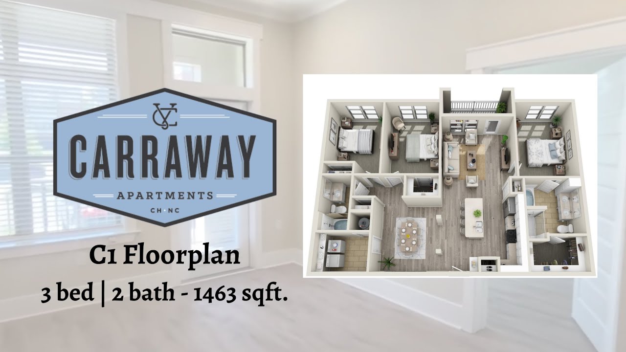 C1 Three-Bedroom Walkthrough Tour | Carraway Village