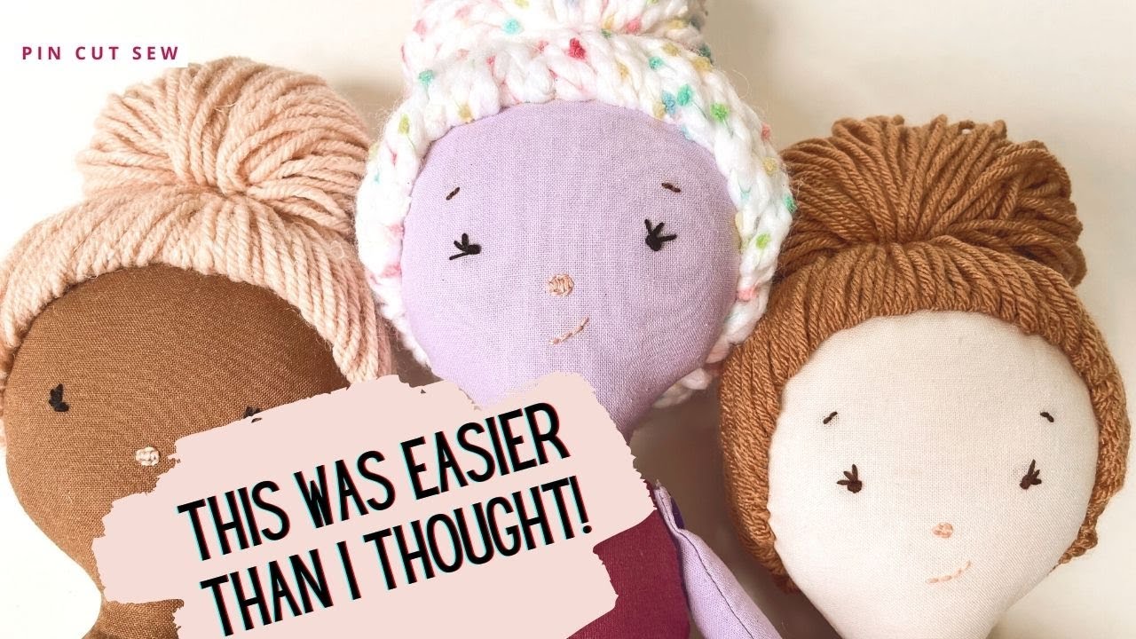 How to Make Yarn Hair for Rag Dolls (It's actually really easy!)