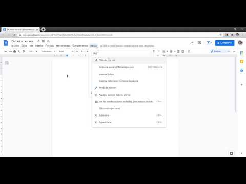 Cómo activar el dictado por voz en Documentos de Google