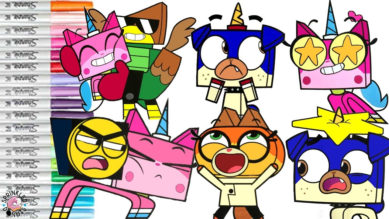 Unikitty Coloring Book Page Compilation Unikitty Puppycorn Hawkodile Dr Fox | SPRiNKLED DONUTS