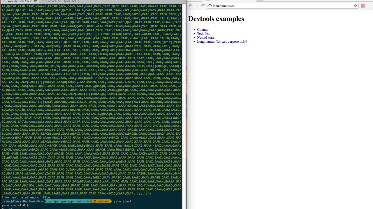 Showcase and Code: hyperapp-dev-tools