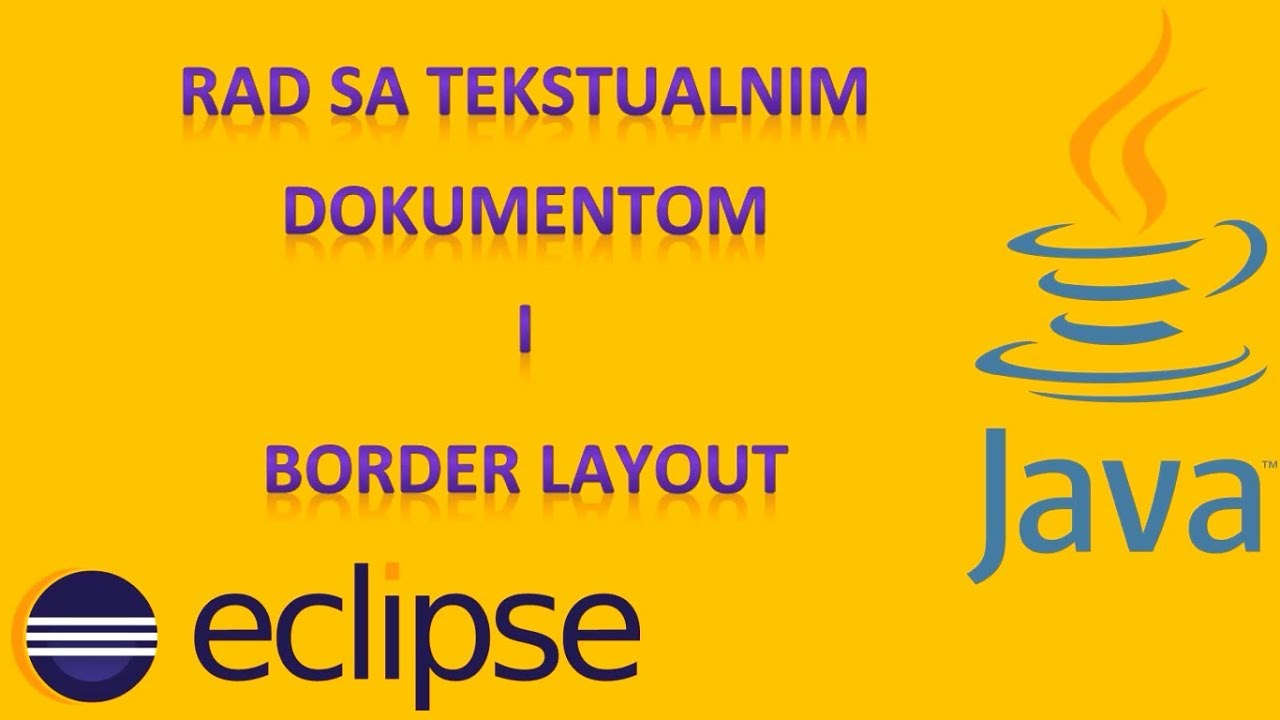 22. Programiranje: JAVA - ECLIPSE: GUI 4