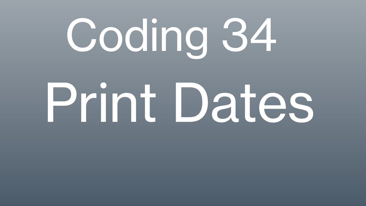 Print dates by using Datetime in python #solutions #Coding Python#coding