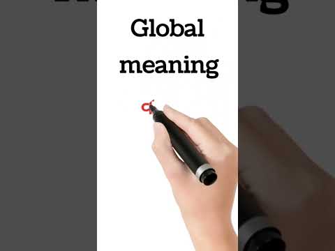Global meaning in hindi||global ko hindi mein kya kahte hain||#english #shorts