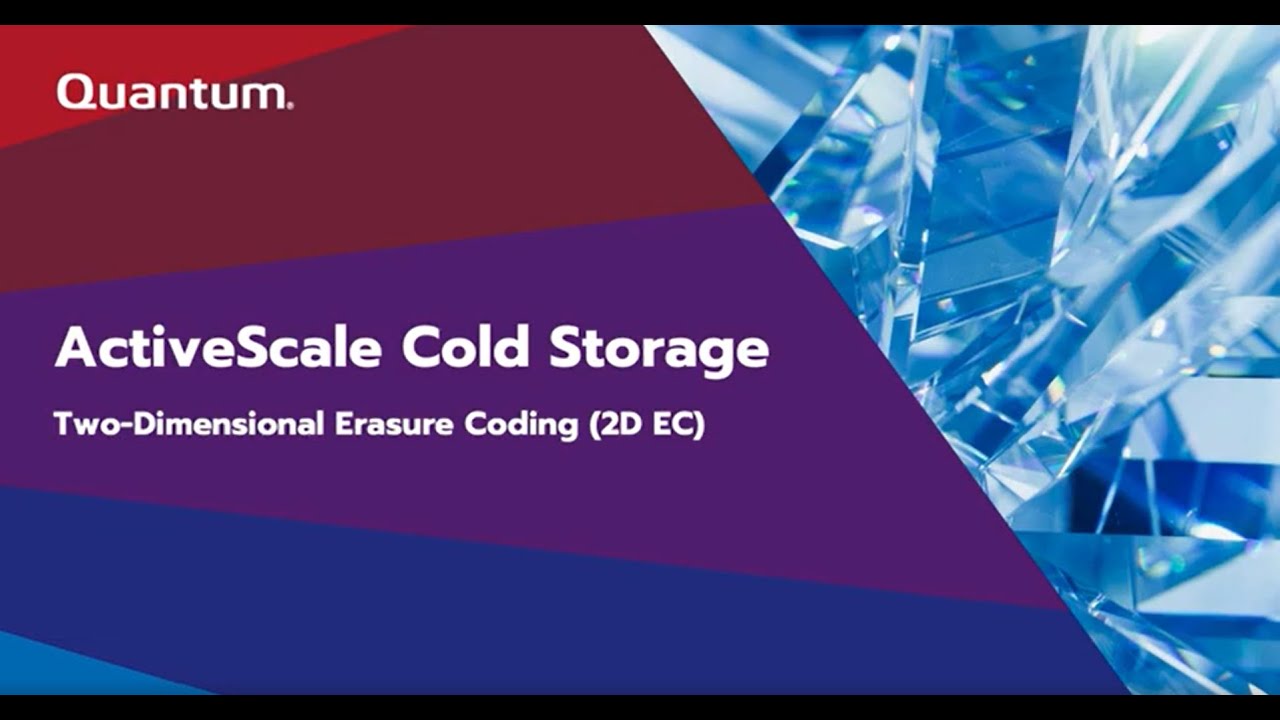 ActiveScale Cold Storage: 2D Erasure Coding Explained