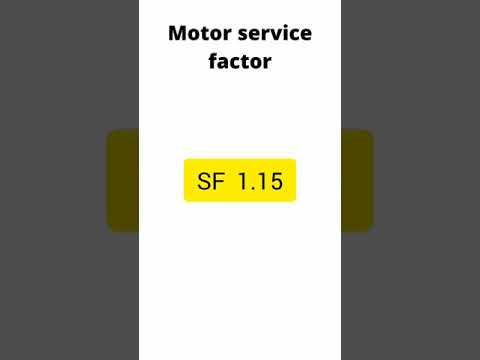Motor service factor