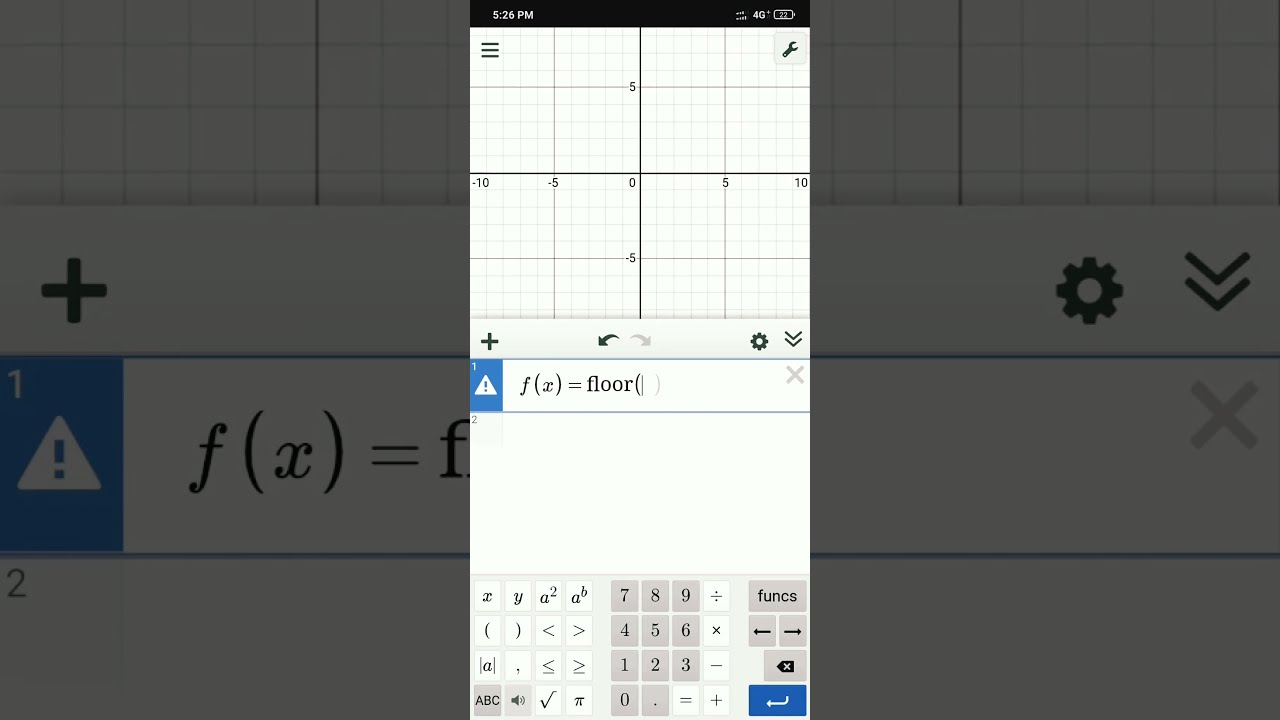 Floor (Greatest Integer ) Functions| Graphing Magics 13| By DJDSR|#shorts