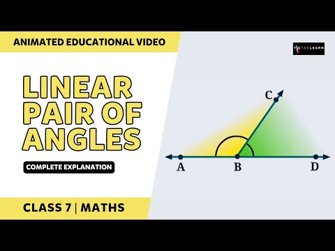 Linear Pair of Angles - Complete Explanation | Class 7 Maths | TicTacLearn English