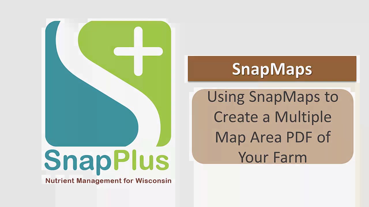 SnapPlus: Create a Multiple Map Area PDF Using SnapMaps
