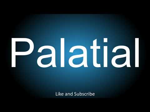 How to correctly pronounce - Palatial.