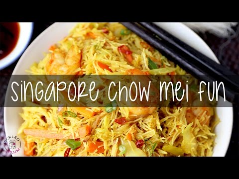 Singapore Chow Mei Fun Noodles - Recipe