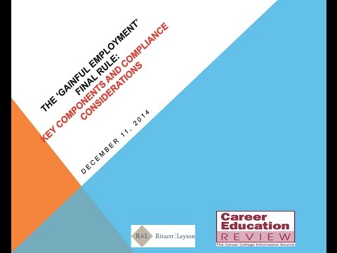 The Department of Ed’s ‘Gainful Employment’ Final Rule Key Components and Compliance Considerations
