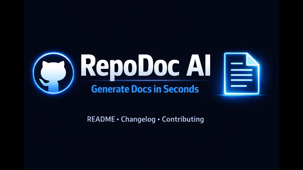 RepoDoc AI — Generate Professional Docs for Any GitHub Repo in Seconds
