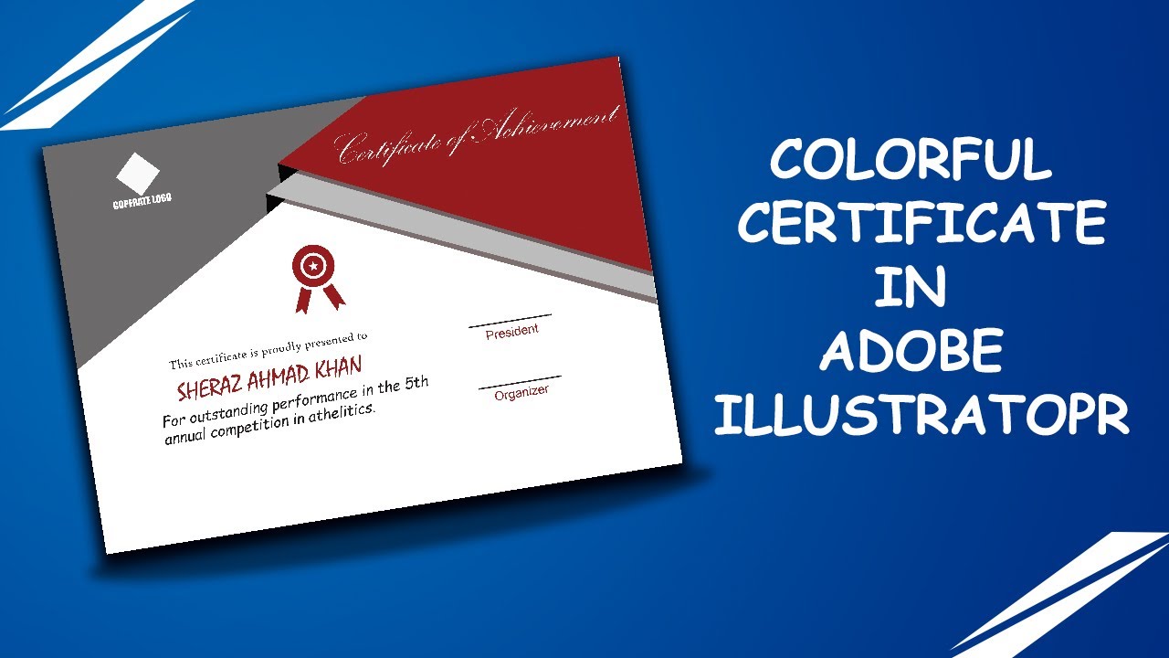 Create Beautiful certificate template vector in adobe illustrator