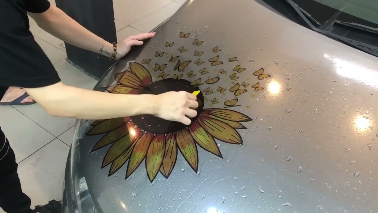 Large Sunflower Decals For Car - Installation Guide