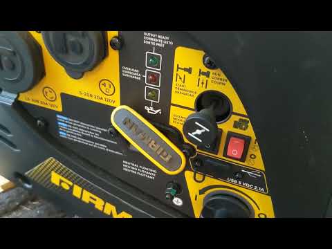 Firman W2000i generator starting instructions