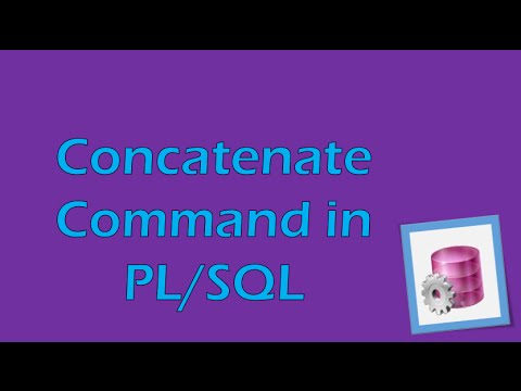 Learn PL SQL Tutorial 2 Oracle Concatenate Command - Mind Luster