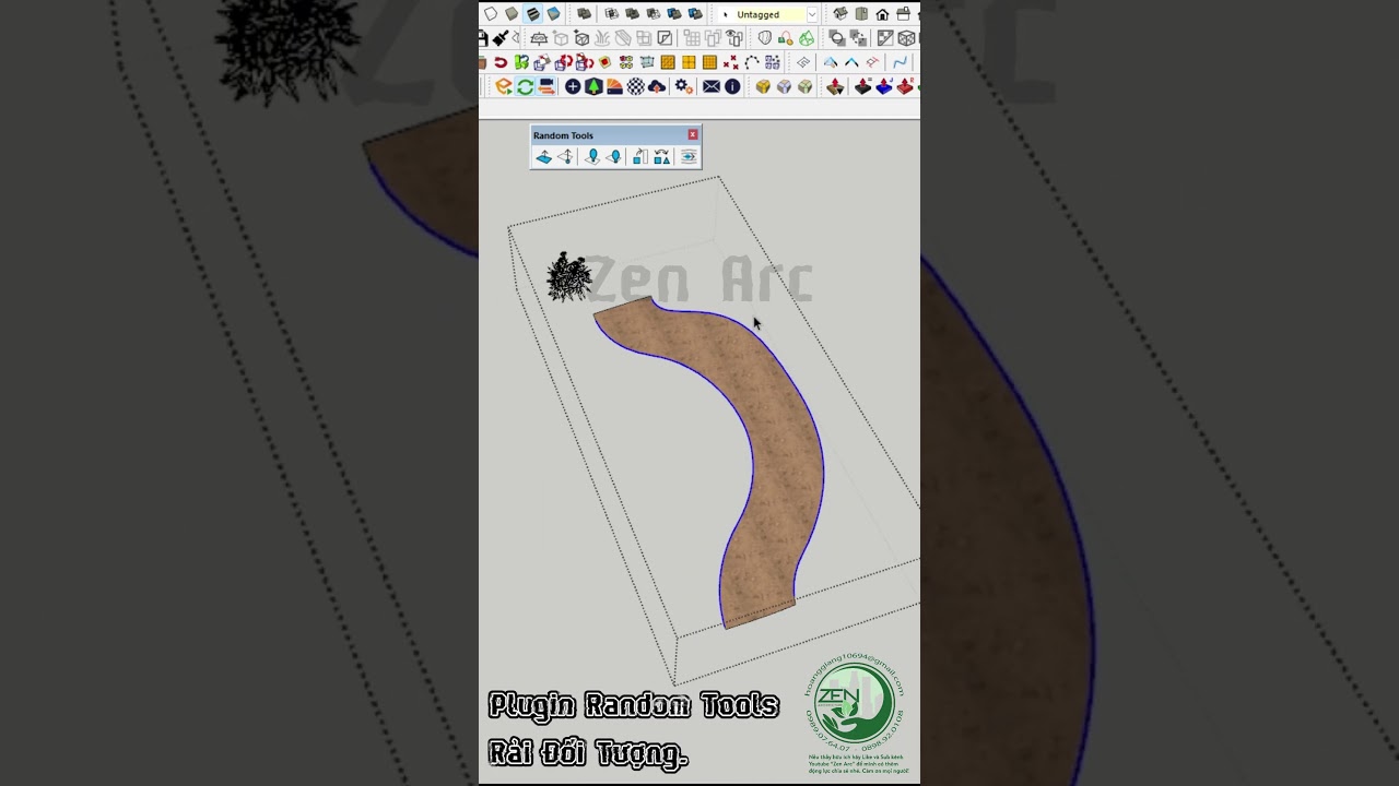 Sketchup Plugin Random Tools #sketchup #shorts
