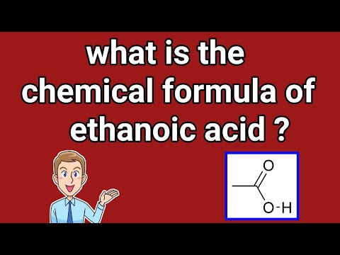 What is the chemical formula of ethanoic acid ? || Chemical Formula of Acetic acid || Chemistry