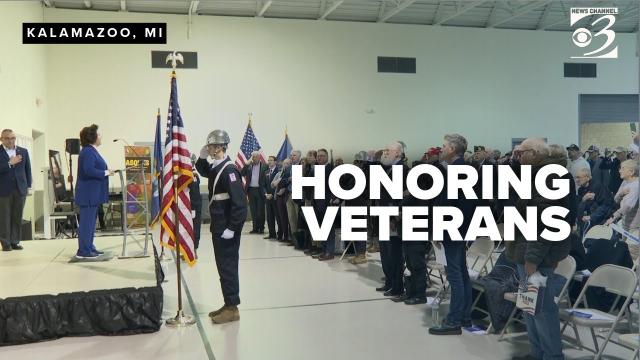 Community honors those who have served at Veterans Day ceremony in Kalamazoo