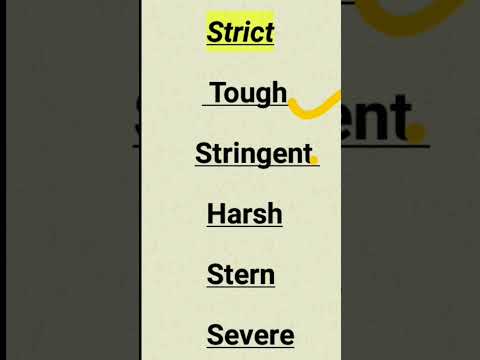 Strict 5 common synonyms