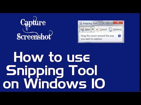 Use snipping tool to capture screenshots on Windows 10
