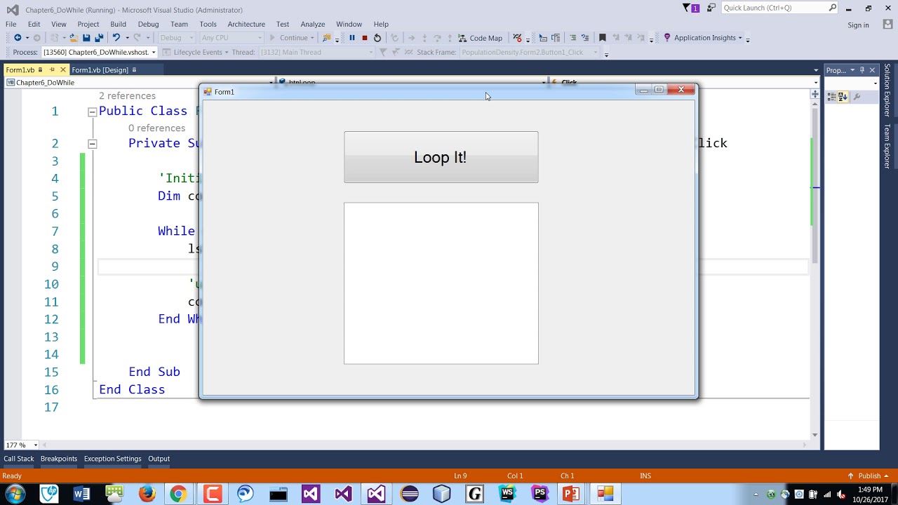 Visual Basic Programming - Do While Loop (Top Controlled/Pre-test Loop)