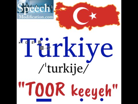 How to Pronounce Turkiye (Turkey in Turkish)