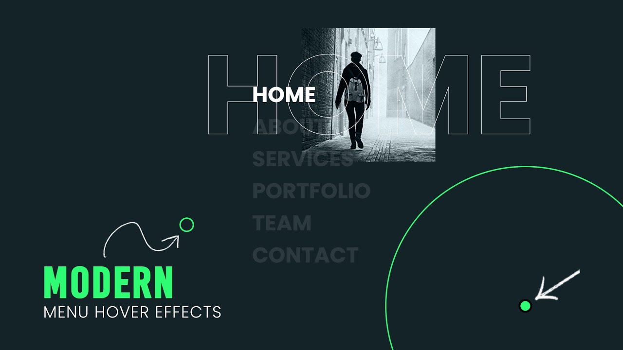 Modern Menu Hover Effects | CSS & Javascript