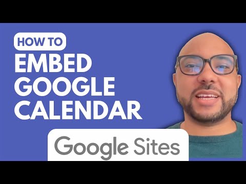 How to Embed Google Calendar in Google Sites