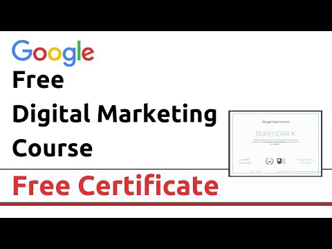 Google Free Digital Marketing Course for Beginners with Free Certification