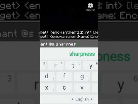 How to enchant your sword with command in minecraft pe ππ#short #shortvideo