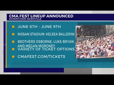 CMA Fest 2024: Artist lineup announced