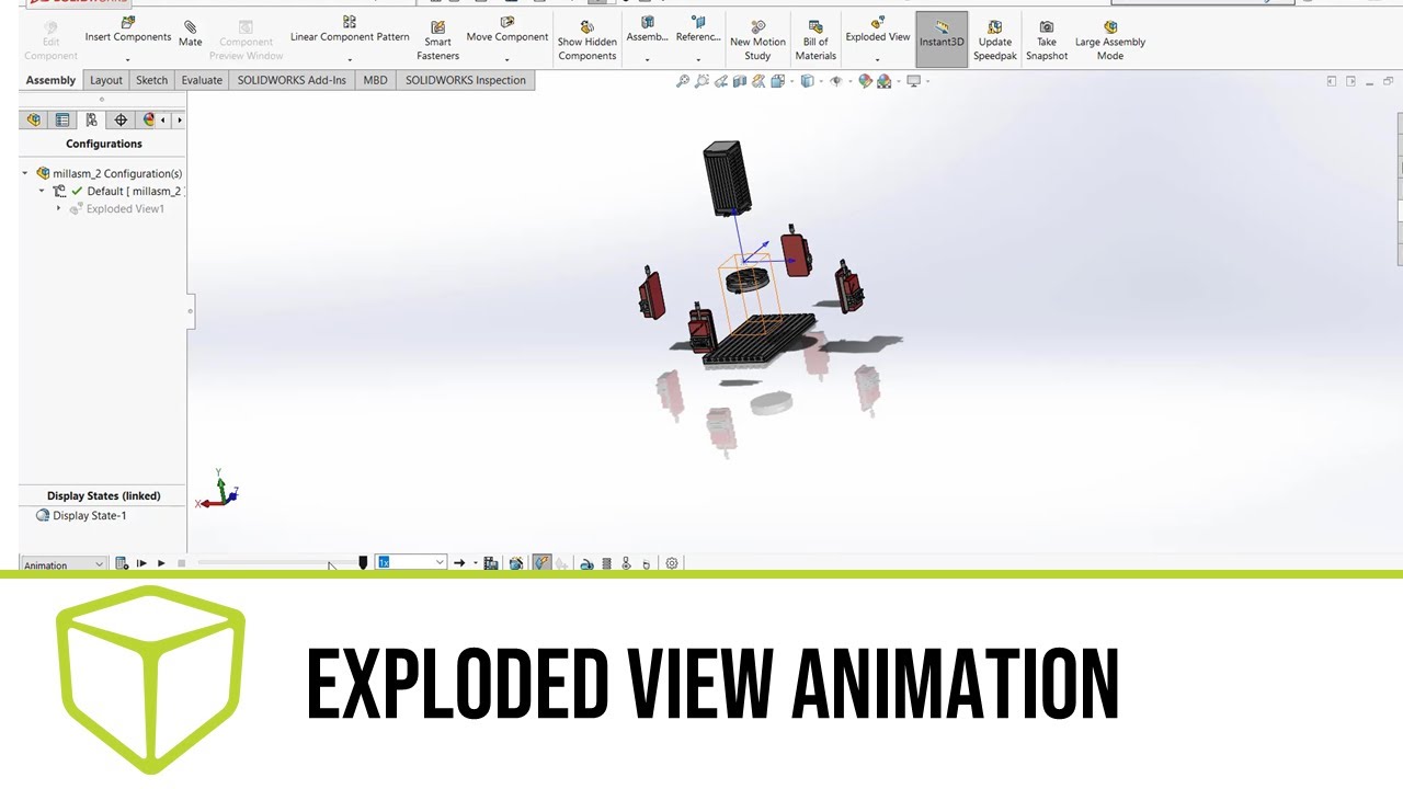 Animating an Exploded View in SOLIDWORKS