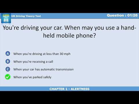 Alertness Question 01 - Pass UK Driving Theory Test