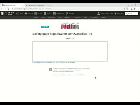 Archiving twitter feed to wayback machine on archive.org