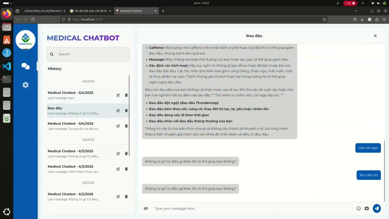 Medical Chatbot - Demo