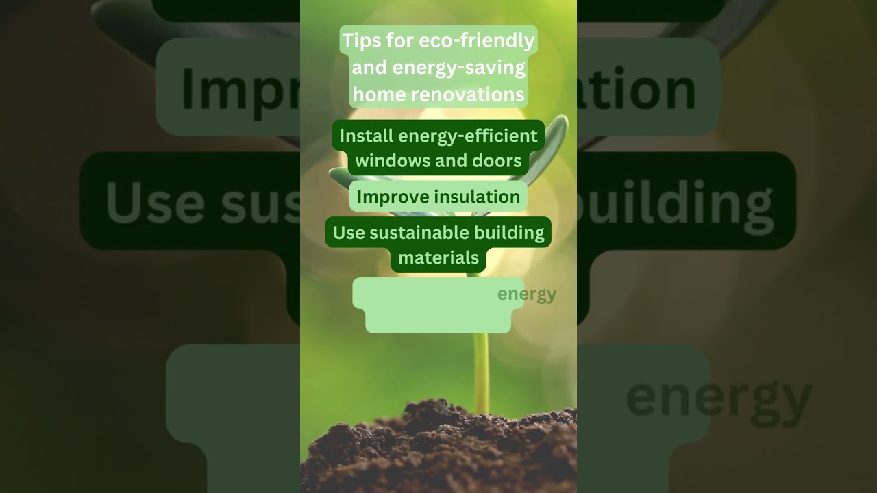 Green Home Renovations: Create an Eco-Friendly Space