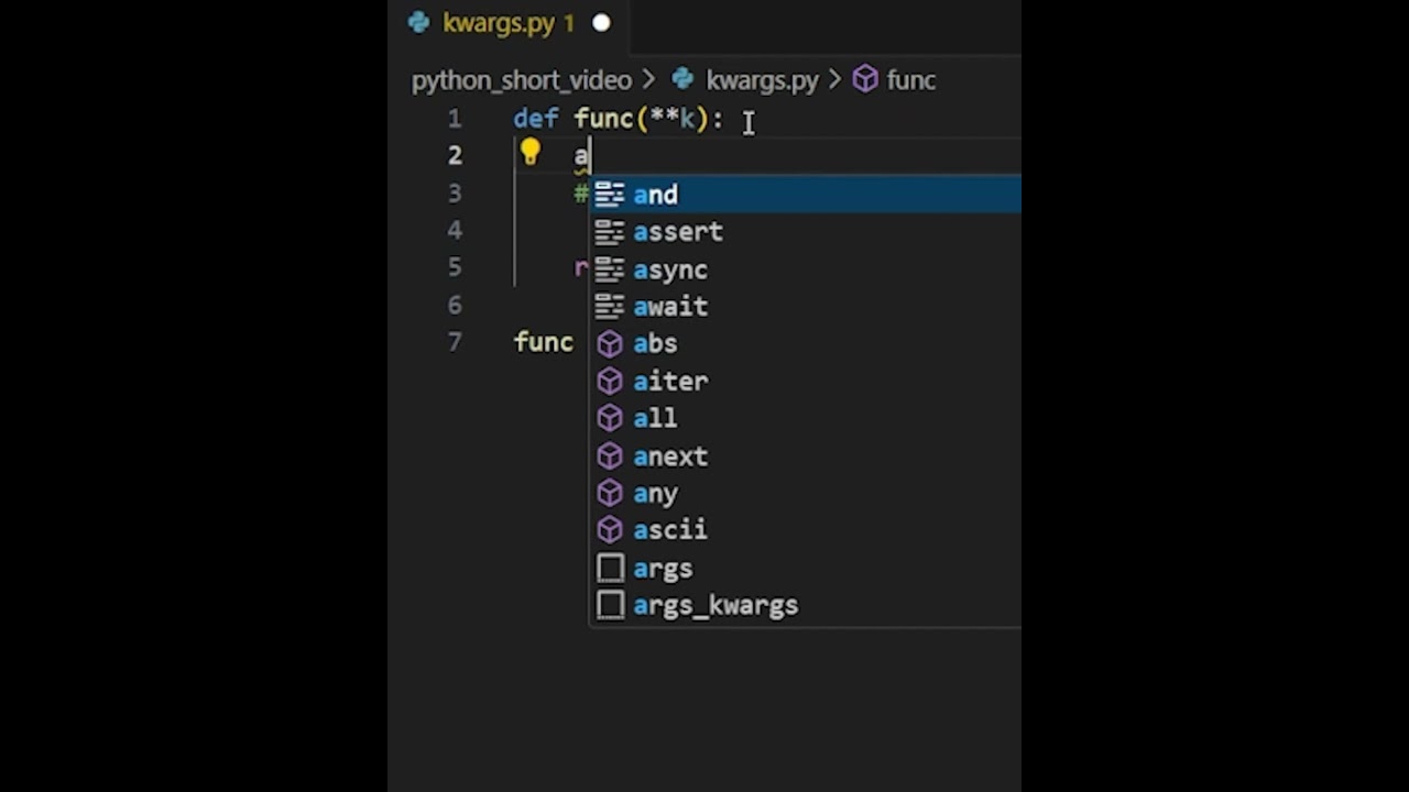 Python KWARGS!!! | Python shorts code | #CodingTips  #coding #python