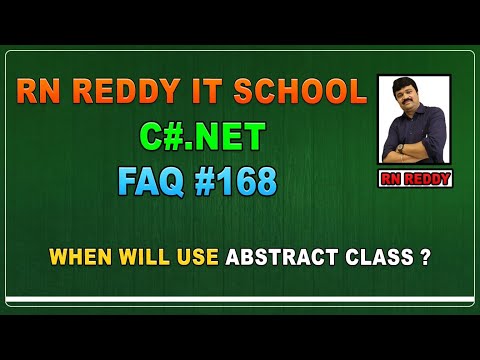 C#FAQ#168 When will use abstract class?