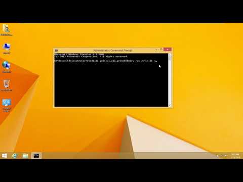 How to install network printer through dos command in windows 8 1 & 10