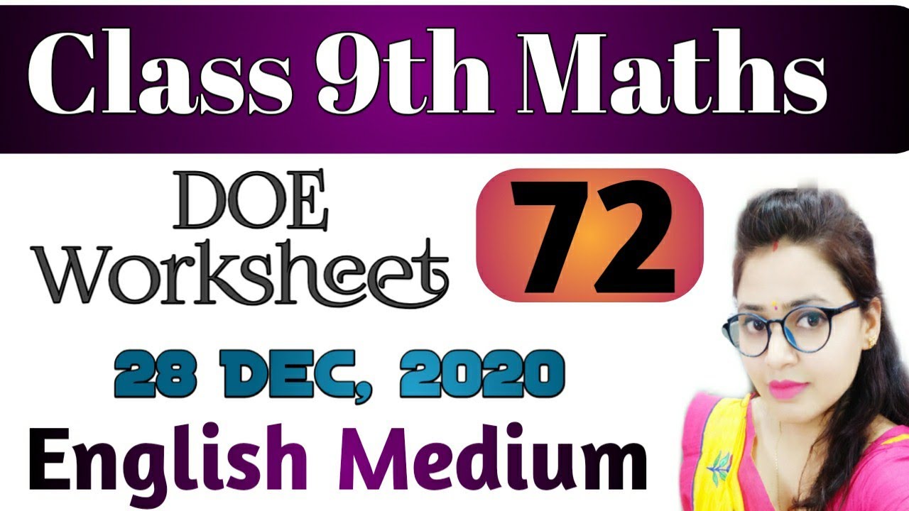 Class 9 Maths Worksheet 72|English Medium|28 Dec 2020|Maths Worksheet 72|Worksheet 72|Akshi Academy