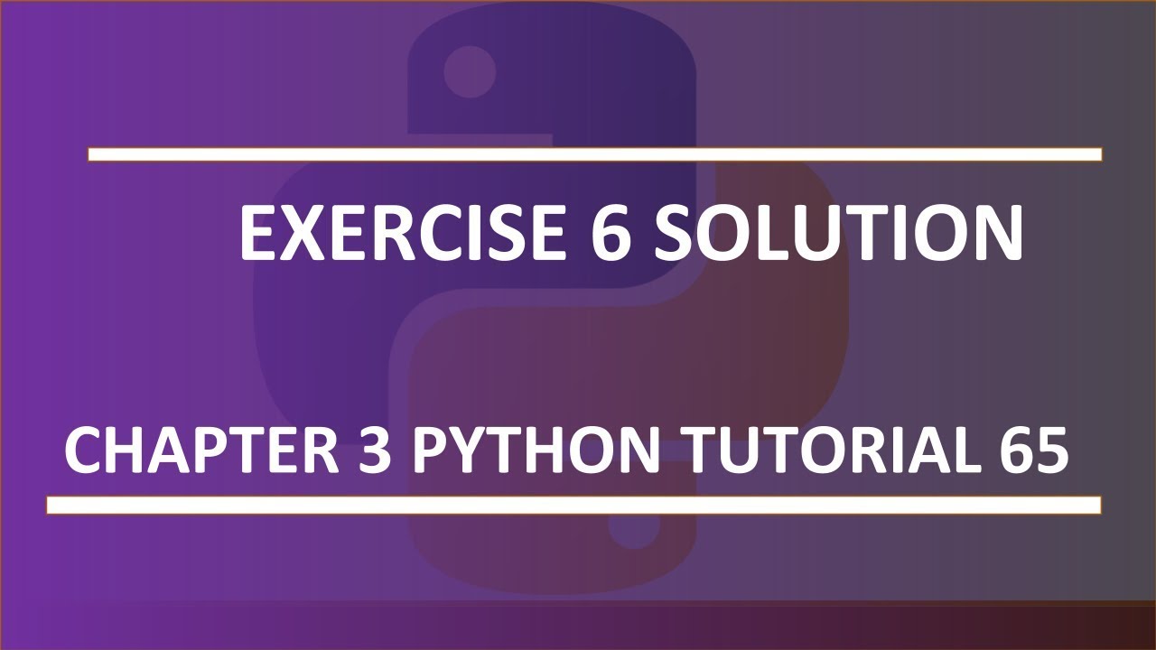 Exercise 6 solution : Python tutorial 65