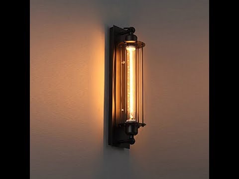 Amazon Pauwer Industrial Wall Light ASIN B06XHFG7HV