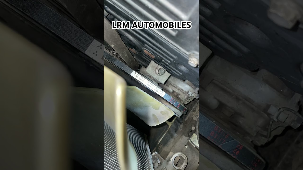 MITSUBISHI PAJERO SPORT A/C belt replacement #belt #mitsubishi #pajero_sport #pajerosport #pajero